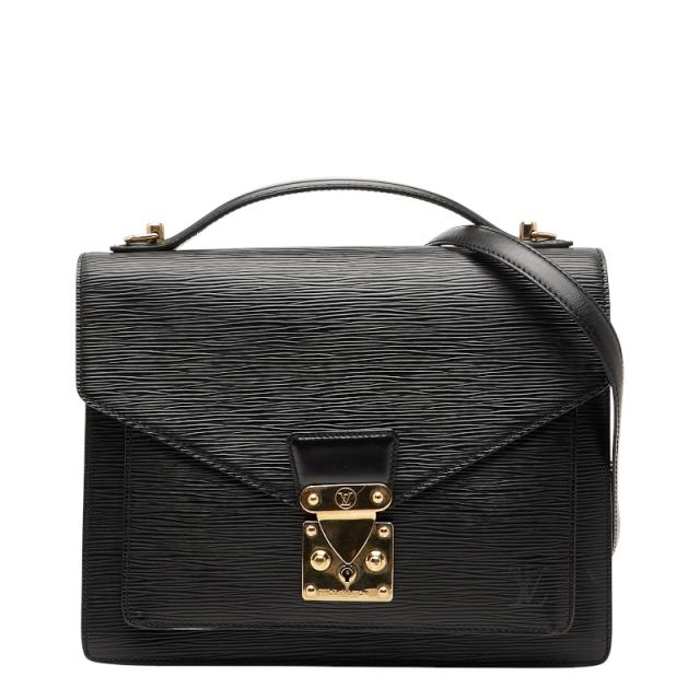 ルイ ヴィトン エピ モンソー ハンドバッグ ショルダーバッグ 2WAY M52122 ノワール ブラック レザー レディース LOUIS VUITTON 【中古】