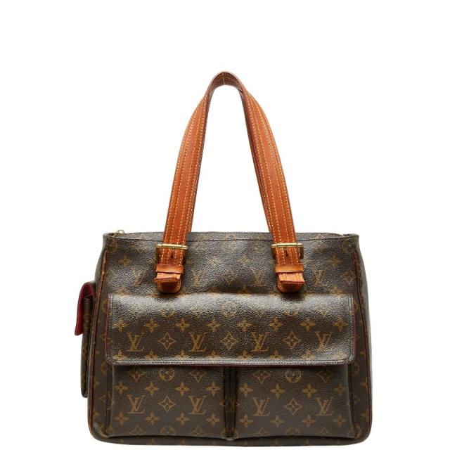 ルイ ヴィトン モノグラム ミュルティプリ シテ トートバッグ ハンドバッグ M51162 ブラウン PVC レザー LOUIS VUITTON 【中古】