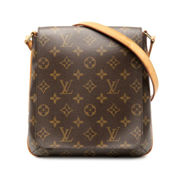 ルイ ヴィトン モノグラム ミュゼット サルサロング 斜め掛け ショルダーバッグ M51387 ブラウン PVC レザー LOUIS VUITTON 【中古】