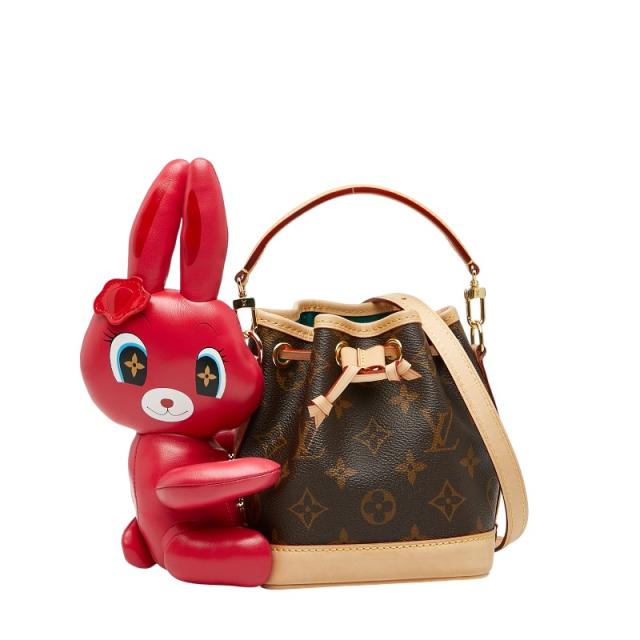 ルイ ヴィトン Sun Yitian ニコラ ジェスキエール アニモグラム ナノ ノエ ハンドバッグ レディース M11305 LOUIS VUITTON 【中古】