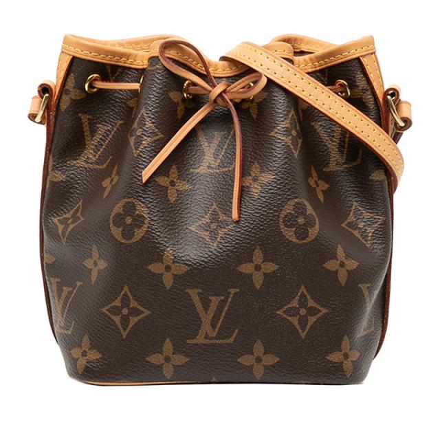 ルイ ヴィトン モノグラム ナノノエ ショルダーバッグ M41346 ブラウン PVC レザー レディース LOUIS VUITTON 【中古】