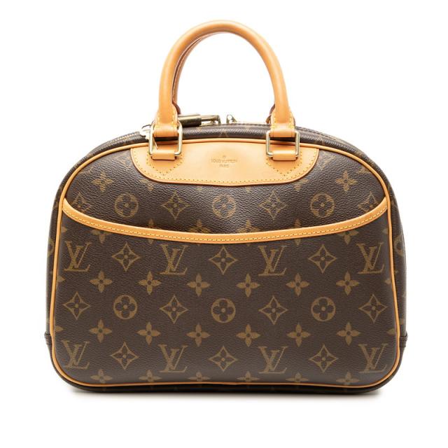 ルイ ヴィトン モノグラム トゥルーヴィル ハンドバッグ M42228 ブラウン PVC レザー レディース LOUIS VUITTON 【中古】