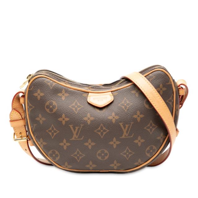 ルイ ヴィトン モノグラム クロワッサン ショルダーバッグ M46828 ブラウン PVC レザー レディース LOUIS VUITTON 【中古】