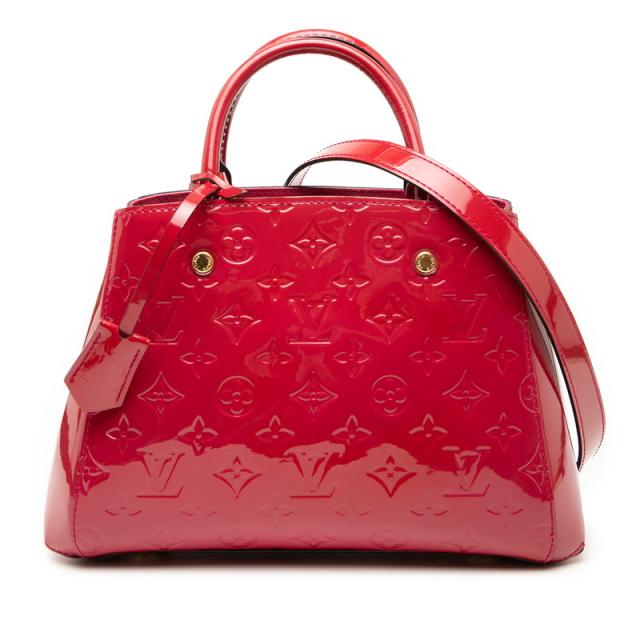 ルイ ヴィトン モノグラム ヴェルニ モンテーニュBB ハンド ショルダーバッグ 2WAY M50172 ローズアンディアン LOUIS VUITTON 【中古】