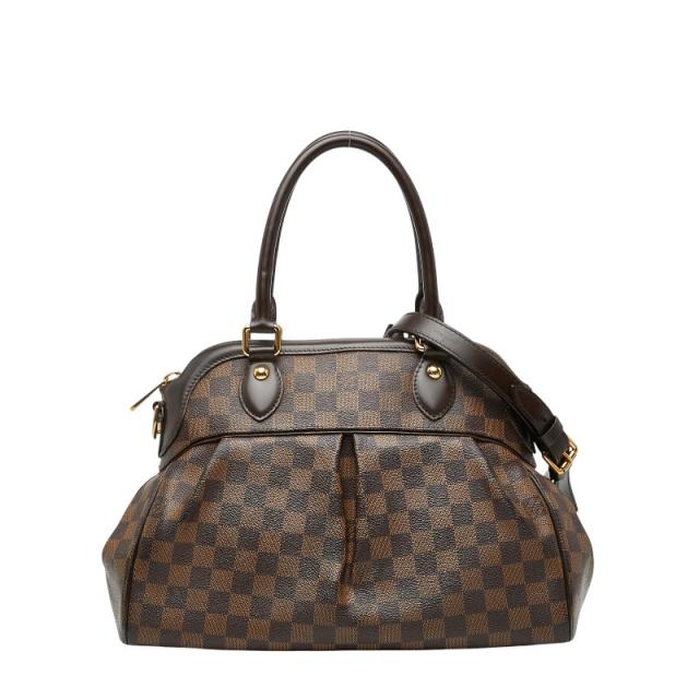 ルイ ヴィトン ダミエ トレヴィPM ハンドバッグ ショルダーバッグ 2WAY  N51997 ブラウン PVC レザー レディース LOUIS VUITTON 【中古】
