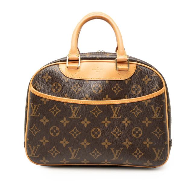 ルイ ヴィトン モノグラム トゥルーヴィル ハンドバッグ M42228 ブラウン PVC レザー レディース LOUIS VUITTON 【中古】