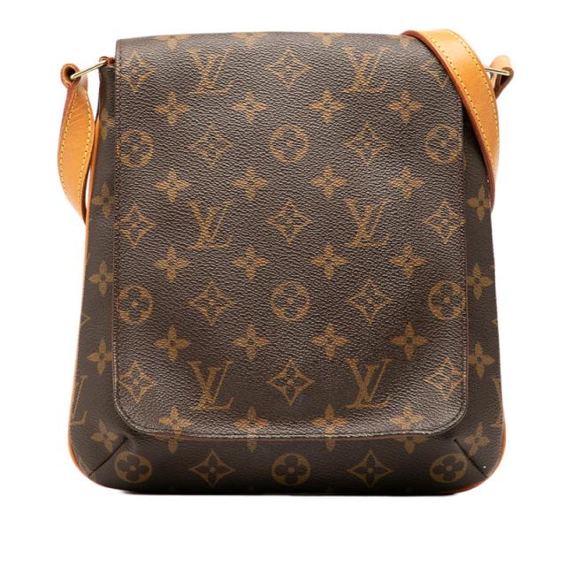 ルイ ヴィトン モノグラム ミュゼットサルサ ショート ショルダーバッグ ハンドバッグ M51258 ブラウン PVC LOUIS VUITTON 【中古】