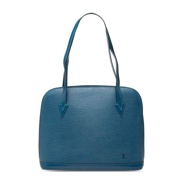 ルイ ヴィトン エピ リュサック ショルダーバッグ トートバッグ M52285 トレドブルー レザー レディース LOUIS VUITTON 【中古】