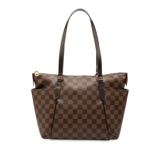 ルイ ヴィトン ダミエ トータリーPM トートバッグ ショルダーバッグ N41282 ブラウン PVC レザー レディース LOUIS VUITTON 【中古】