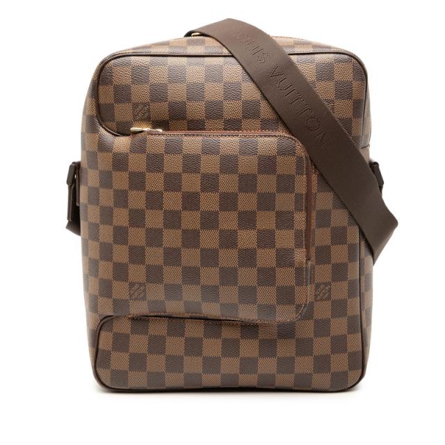 ルイ ヴィトン ダミエ オラフMM 斜め掛け ショルダーバッグ N41441 ブラウン PVC レザー レディース LOUIS VUITTON 【中古】