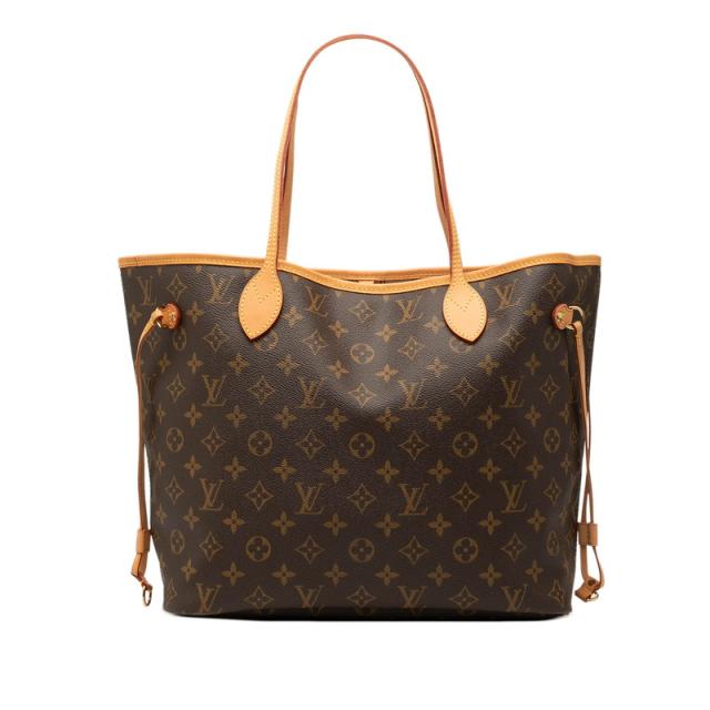 ルイヴィトン モノグラム ネヴァーフルMM ショルダーバッグ トートバッグ M40156 ブラウン PVC レザー レディース LOUIS VUITTON【中古】