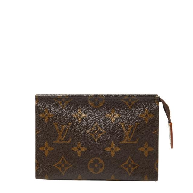 ルイ ヴィトン モノグラム ポシェット トワレット15 ポーチ M47546 ブラウン PVC レザー レディース LOUIS VUITTON 【中古】