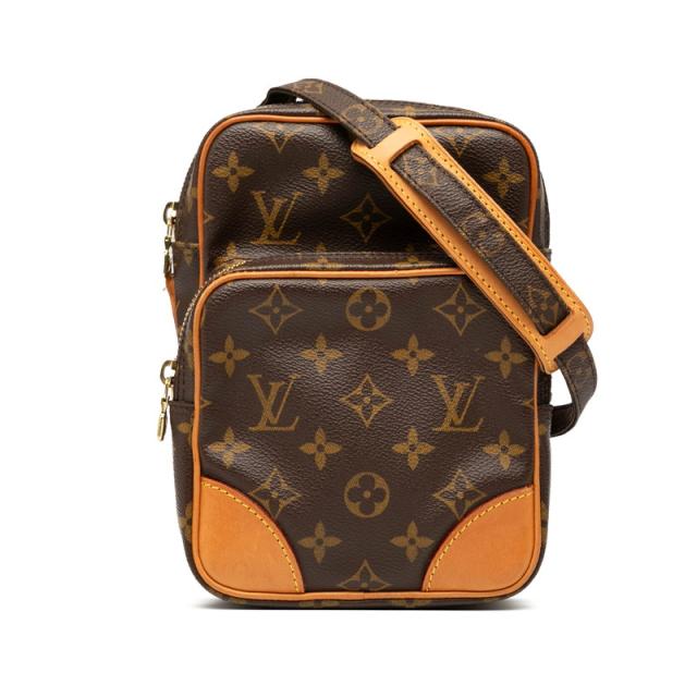 ルイ ヴィトン モノグラム アマゾン 斜め掛け ショルダーバッグ M45236 ブラウン PVC レザー レディース LOUIS VUITTON 【中古】