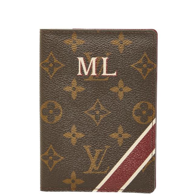 ルイ ヴィトン モノグラム クーヴェルテュール マイLV ヘリテージ イニシャル入 パスポートケース M60181 LOUIS VUITTON 【中古】