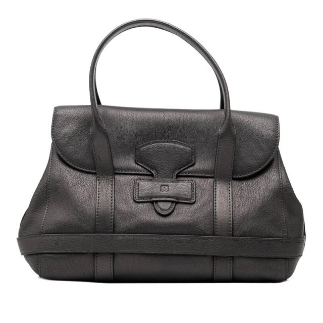 ロエベ ハンドバッグ グレー チャコール レザー レディース LOEWE 【中古】