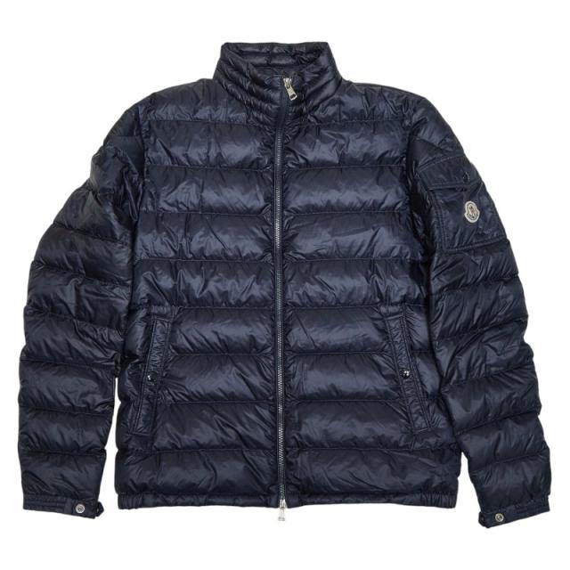 モンクレール ランボット LAMBOT ダウンジャケット サイズ4 E10914039399 ネイビー ナイロン ダウン フェザー メンズ MONCLER 【中古】