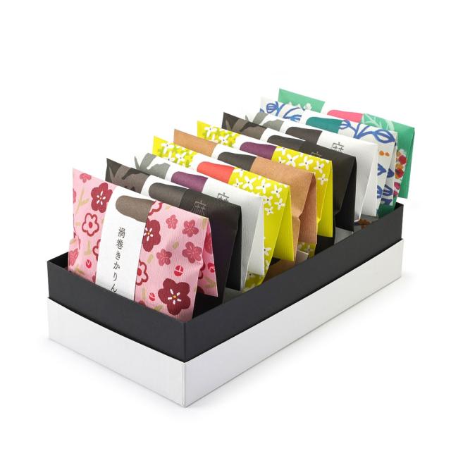 ハロウィン クリスマス お歳暮 ギフト 麻布かりんと 小袋詰合せギフト 10個入