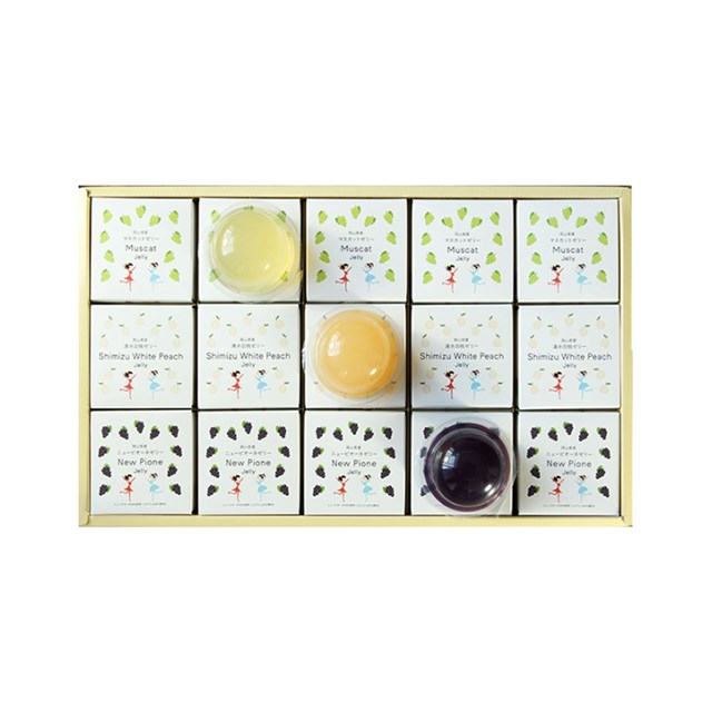 ハロウィン クリスマス お歳暮 ギフト フリュテリーカノン 岡山果実ゼリー 15個入