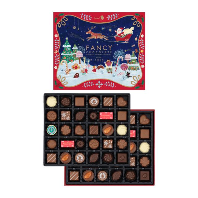 お歳暮 御歳暮 クリスマス ギフト メリーチョコレート クリスマスファンシーチョコレート 60個入