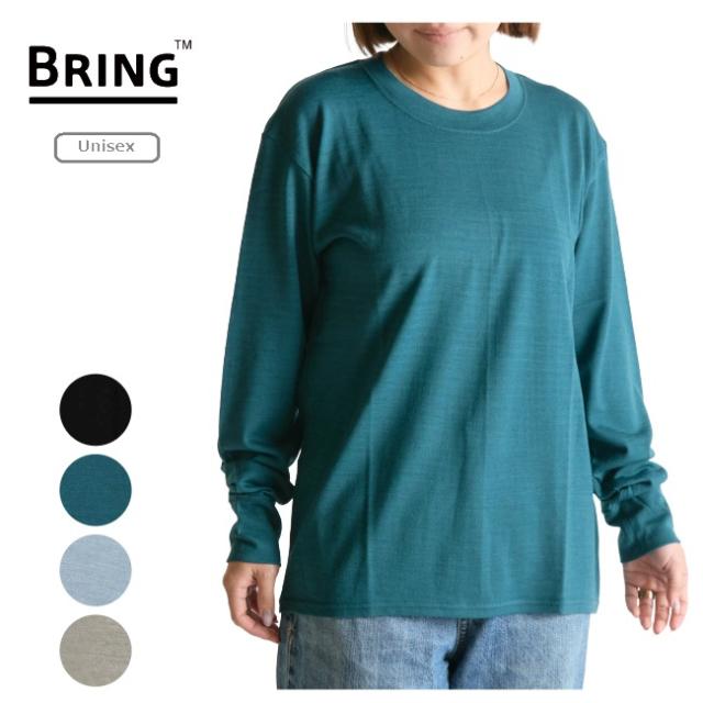 ブリング BRING ワンダーウェア ミドルウェイトロングスリーブTシャツ ユニセックス WUNDERWEAR 長袖 ロンT トップス BD0103