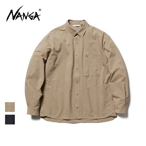 ナンガ NANGA エアクロスコンフィロングスリーブシャツ AIR CLOTH COMFY L/S SHIRT 長袖シャツ アウトドア デイリーユース