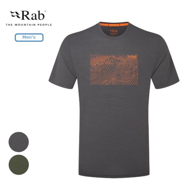 ラブ Rab シンクリノ リッジ ティー メンズ Syncrino Ridge Tee Ms 半袖 Tシャツ 防臭 吸湿発散 速乾 QFG-36