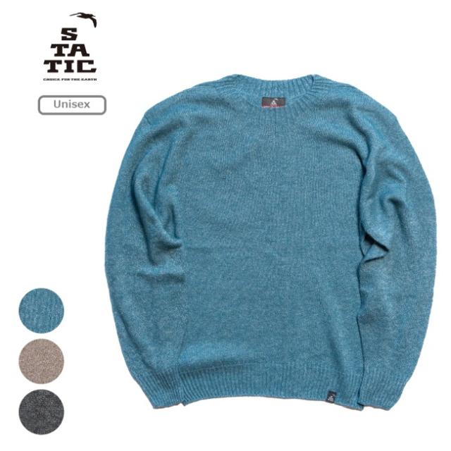 スタティック STATIC ロアー クルー ユニセックス ROAR CREW Unisex ミッドレイヤー フードレス 保温 メリノウール 日本製 44501