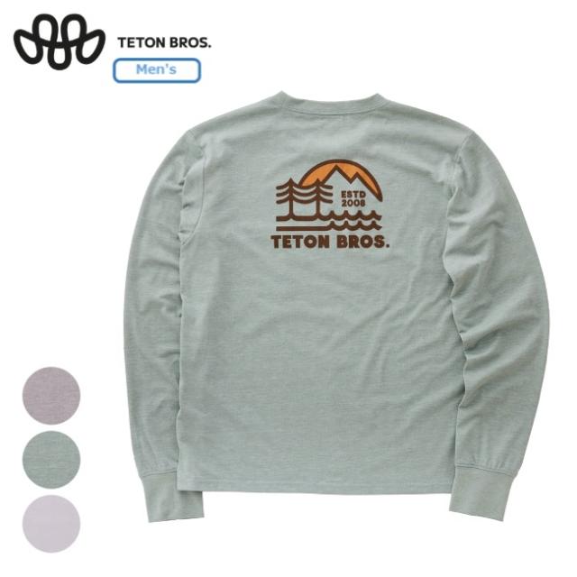 ティートンブロス Teton Bros. TBモノラインL/S Tee メンズ TB Monoline L/S Tee Ms ロングスリーブ 長袖 ロンT グラフィックTシャツ TB253-49M