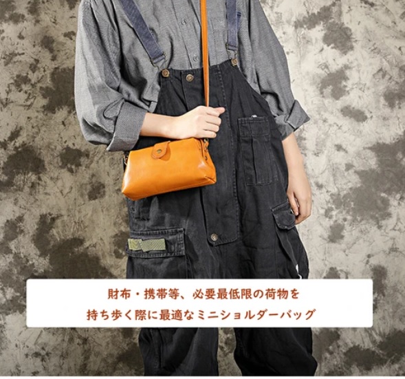 がま口  ミニ  ショルダー バッグ  レディース    本革  牛革  コンパクト  斜め掛け 小さめ　レディースバッグ　旅行用　お散歩　軽量　お散歩バッグ　カジュアルショルダー　ブラック　ブラウン　チョコレート　ボルドー　イエロー　ダークグリーン がま口 ミニ ショルダー バッグ レディース 本革 牛革 コンパクト 斜め