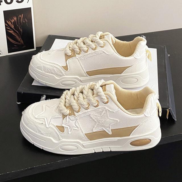 ダメージ素材ロープスニーカー スニーカー レディース シューズ履き