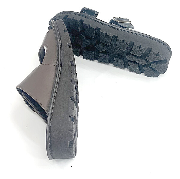 日本製 本革 サンダル タンクソールダブルベルトサンダル 幅広 3e 4e