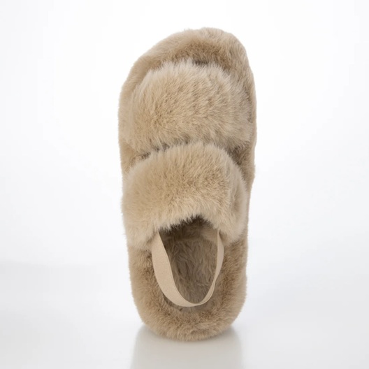 厚底 プラット フォーム バックバンド ファーサンダル サンダル