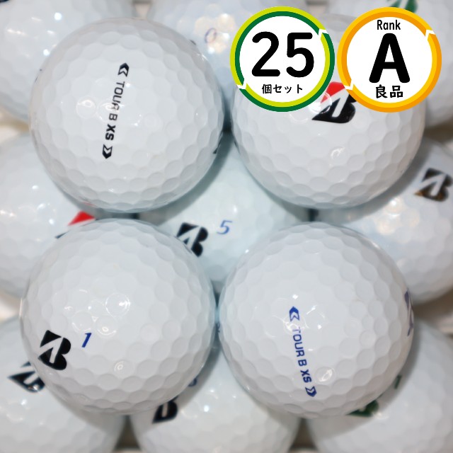 Aランク 25個 2024年モデル TOURB XS ホワイト ブリヂストン ツアーb xs 良品 ロストボール 送料無料