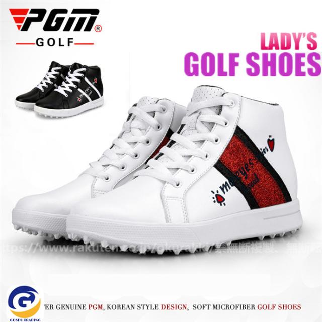 ゴルフ ゴルフシューズ ソフトスパイク レディース スパイクシューズ 防水 人工皮革