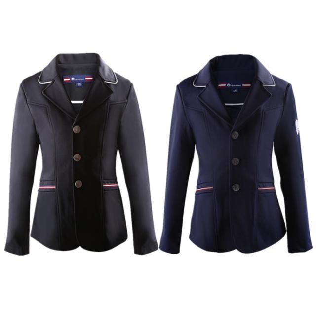 乗馬用品 競技用 ショージャケットジュニア  競技ジャケット じょうらん ソフトジャケット 上着ストレッチ 防風 撥水 障碍  馬具  乗馬用