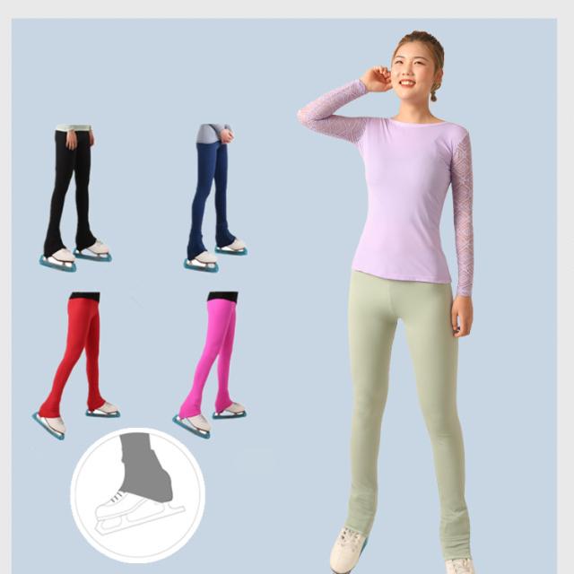 フィギュアスケート スケートウエア アイスフィギュアスケート 女子 アイススケート PANTS パンツ ストレッチ フリース