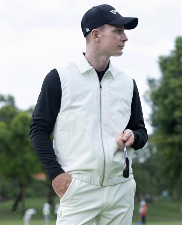 ゴルフベスト メンズ ジャケット ゴルフウェア 防風 保温 秋冬