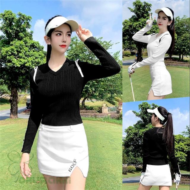 ゴルフ GOLF ウールセーター 秋 冬 レディース コート ゴルフウェア ニットセーター 防寒 暖かい プレゼント ギフト