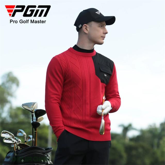 ゴルフ GOLF ウールセーター 秋 冬 メンズ コート ゴルフウェア ニットセーター 防寒 暖かい プレゼント ギフト