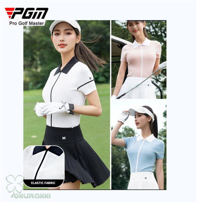 ゴルフ 半袖ポロシャツ ゴルフウェア 通気速幹 ストレッチ シャツ レディース ポロシャツ 春夏新作モデル