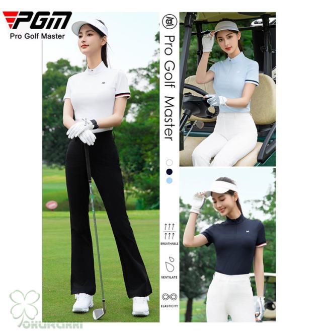 ゴルフ 半袖ポロシャツ ゴルフウェア 通気速幹 ストレッチ シャツ レディース ポロシャツ 春夏新作モデル