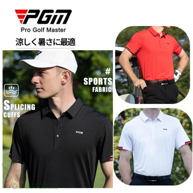 ゴルフ 半袖ポロシャツ ゴルフウェア 通気速幹 ストレッチ シャツ メンズ ポロシャツ 春夏新作モデル