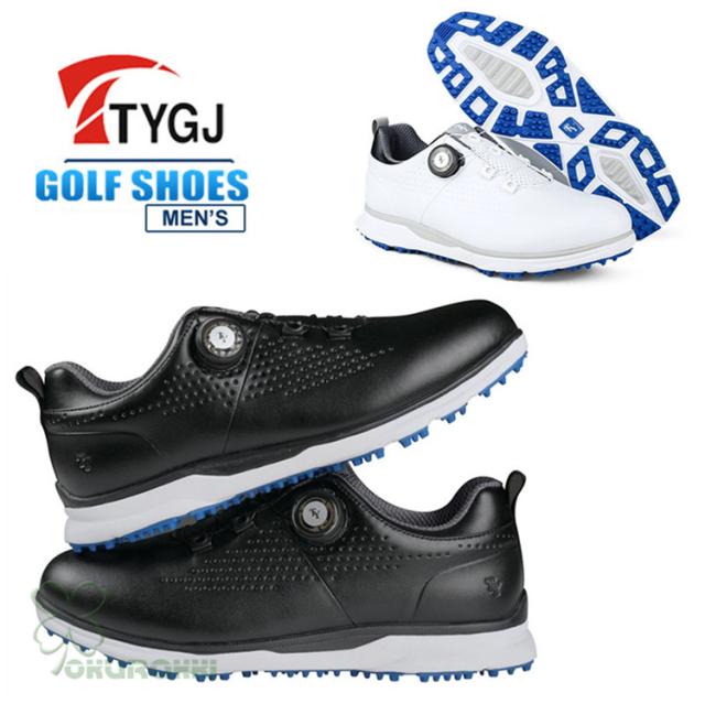 ゴルフ ゴルフシューズ 夏用 メッシュ通気 ダイヤル式 ソフトスパイク メンズ スパイクシューズ スニーカー 靴 紳士 防水 人工皮革