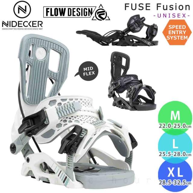 スノーボード ビンディング スノボー バインディング FLOW ナイデッカー フロー FUSE メンズ レディース スピードエントリー ボード クイック 25-26 グラトリ