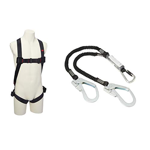 (スリーエム) (新規格適合) フルハーネス 安全帯 伸縮式 ランヤード (ツイン) セット プロテクタ M/L 墜落制止用器具