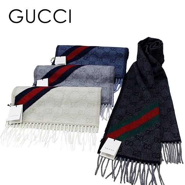 ラッピング袋つき グッチ GUCCI ウール マフラー メンズ レディース かわいい おしゃれ 定番 プレゼント ギフト ストール 男女兼用 ユニセックス 彼氏 彼女 友達 プレゼント ギフト クリスマス プレゼント クリスマスプレゼント