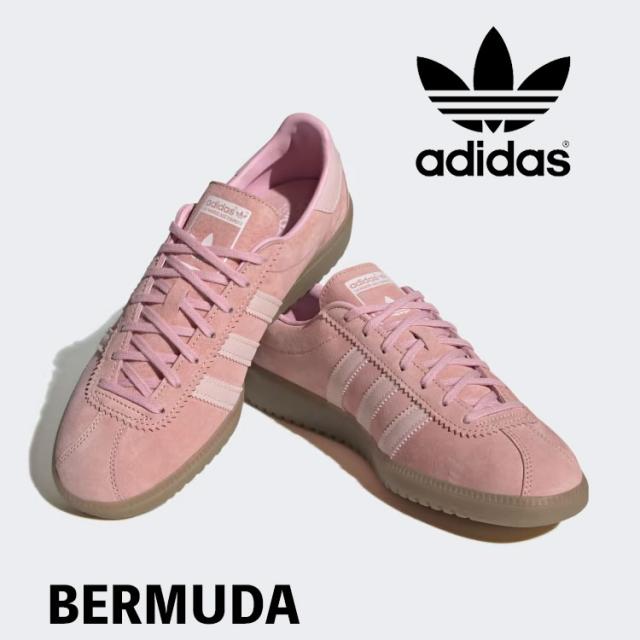 アディダス オリジナルス スニーカー adidas Originals BERMUDA バミューダ GY7386 Glow Pink / Clear Pink / Gum グローピンク クリアピンク ガム ガームソール シューズ
