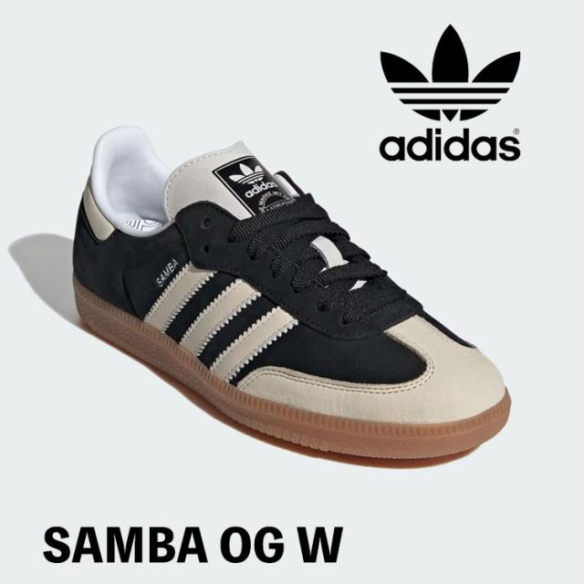 アディダス オリジナルス スニーカー adidas Originals SAMBA OG W サンバOGW IE5836 Core Black / Wonder White / Silver llic