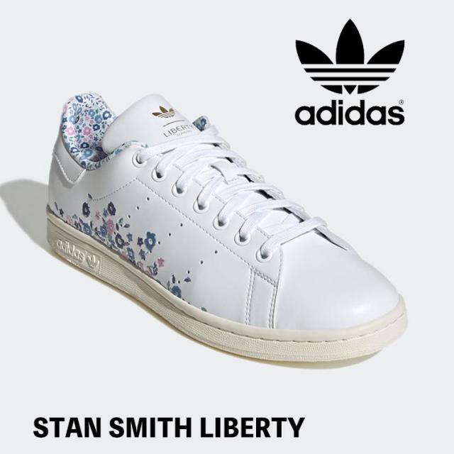 アディダス オリジナルス スニーカー adidas Originals STAN SMITH LIBERTY スタンスミスリバティコラボ JP9795 FTWWHT/FTWWHT/CLPINK