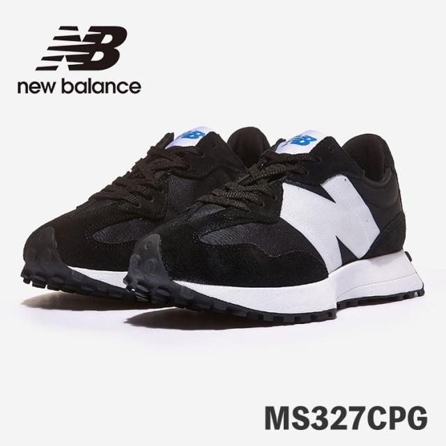 ニューバランス 327 スニーカー New Balance 327 MS327CPG BALCK WHITE ブラック ホワイト シューズ
